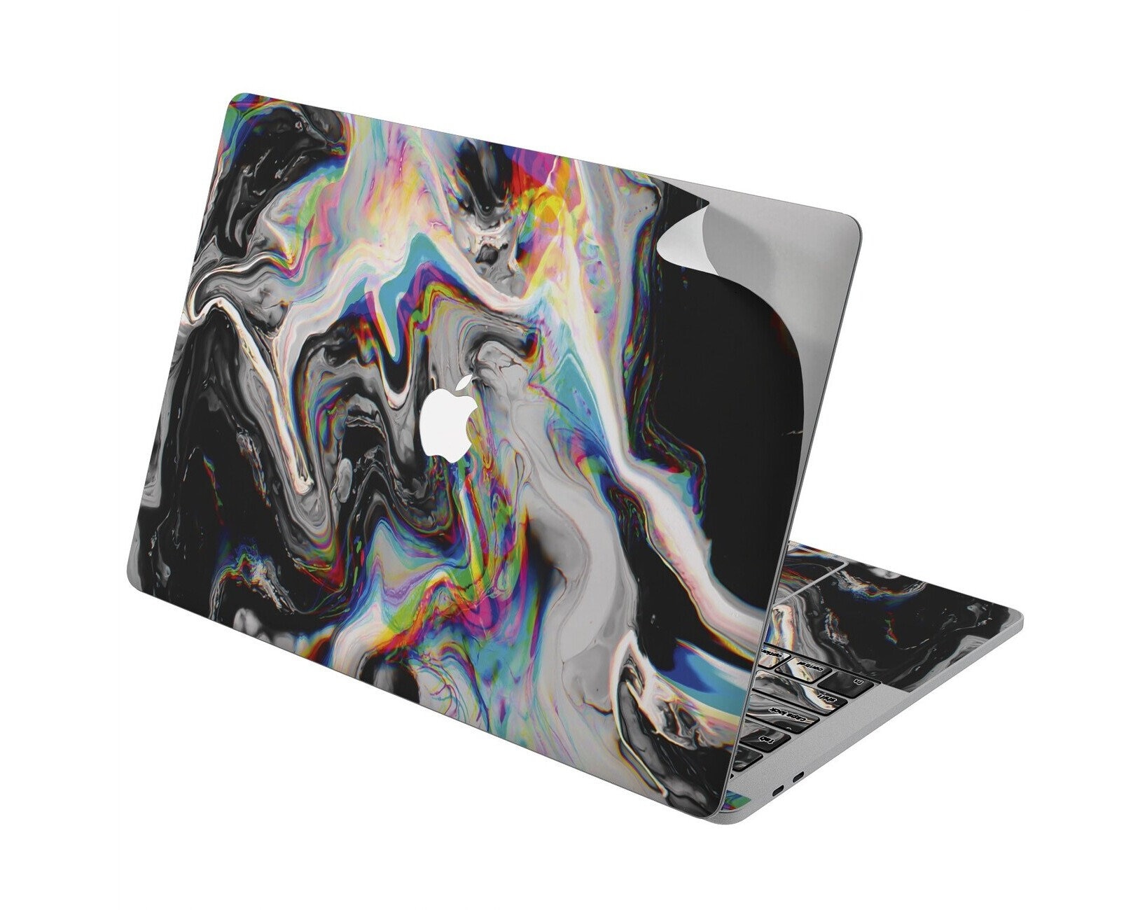 Glitch Art Vinyl Sticker Set Black Holographic Macbook Pro 15 - Etsy