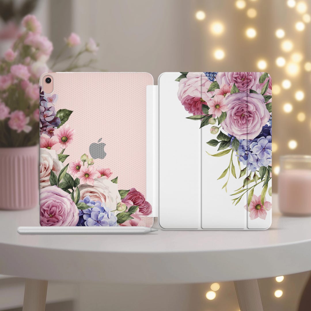 Beautiful Roses iPad Air 2022 Flower Painting iPad Pro 12.9 11 M2 iPad ...