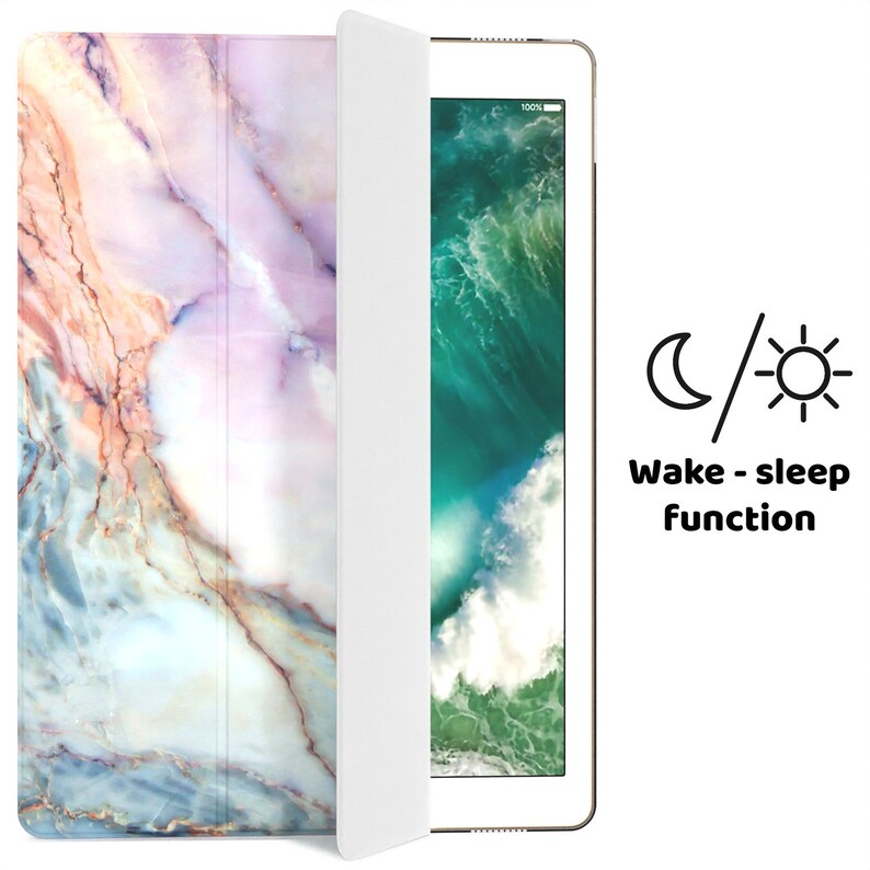 Purple Marble 6th Gen Ipad 12.9 Stone Ipad Case Ipad Air 2021 - Etsy