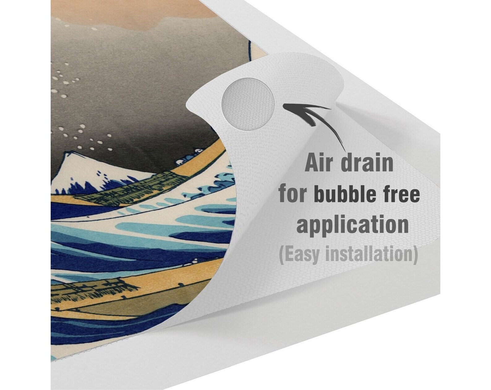 Great Wave Kanagawa Vinyl Sticker Set Ocean Painting Mac Air | Etsy