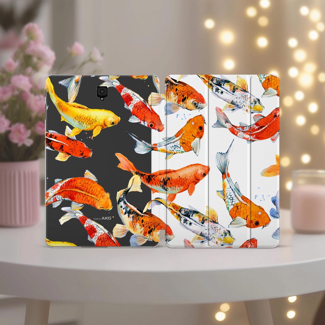 Koi Fish for Galaxy Tab A 8.0 Japanese Tablet Case S9 Ultra S6 5G ...