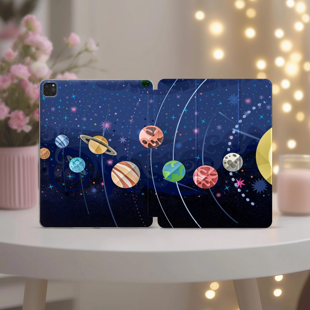 Solar System iPad Air 2024 Case Planets iPad Case M1 M2 9.7 2018 Cover ...