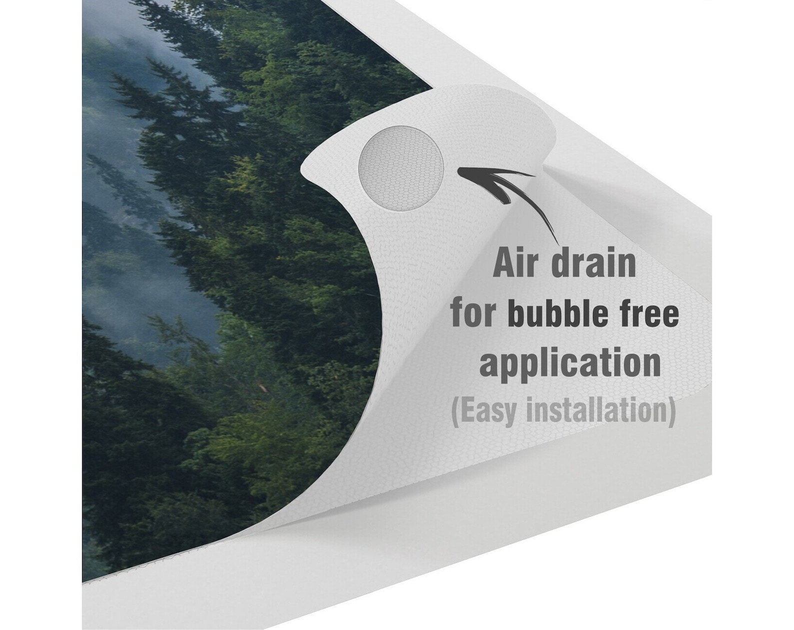 Foggy Forest Vinyl Sticker Set Pine Trees 14 Inch Macbook Pro | Etsy