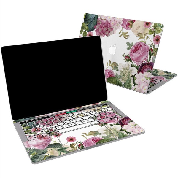Flower MacBook Decal - Etsy