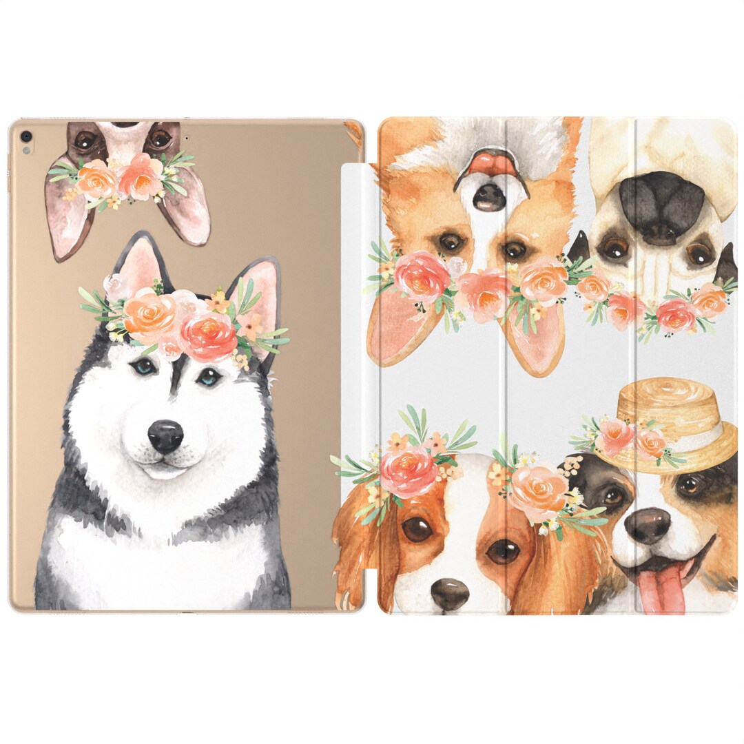 Dog iPad Case Mini iPad 6 Case Flower Crown iPad Pro 11 2020 - Etsy