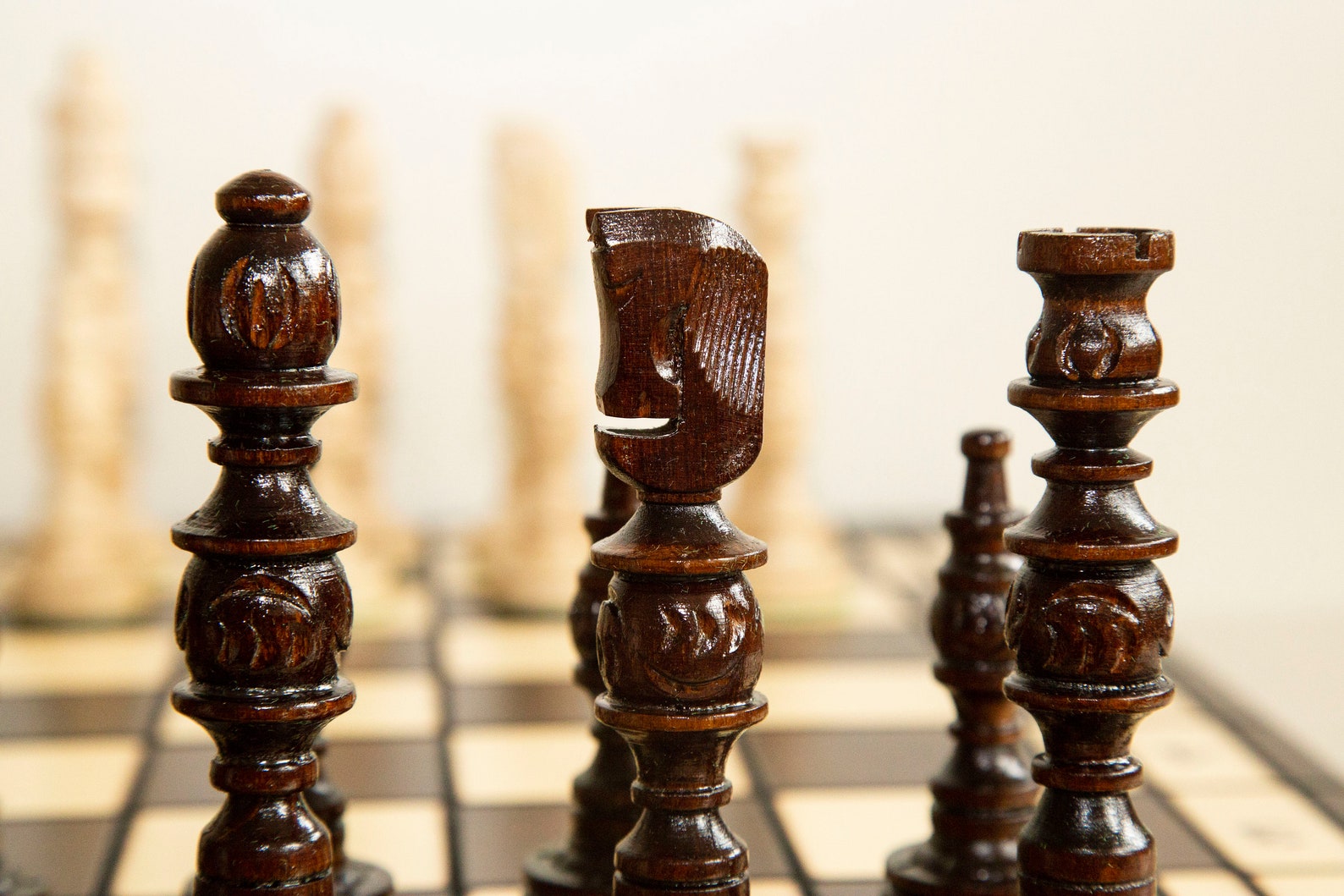 Hand Crafted and Carved Wooden Chess Set - Etsy