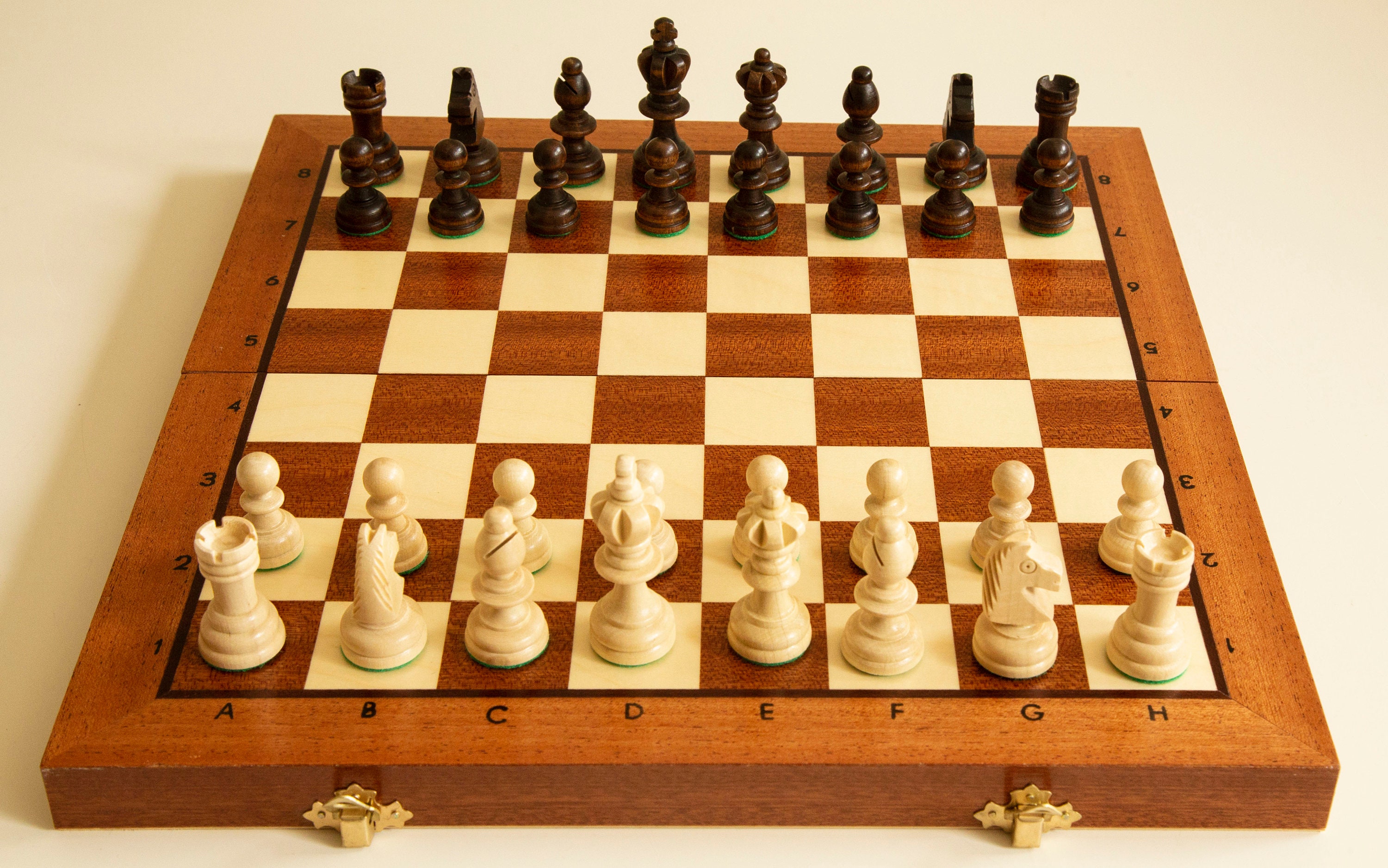 Hand Crafted Wooden Tournament Chess Set with Wooden | Etsy