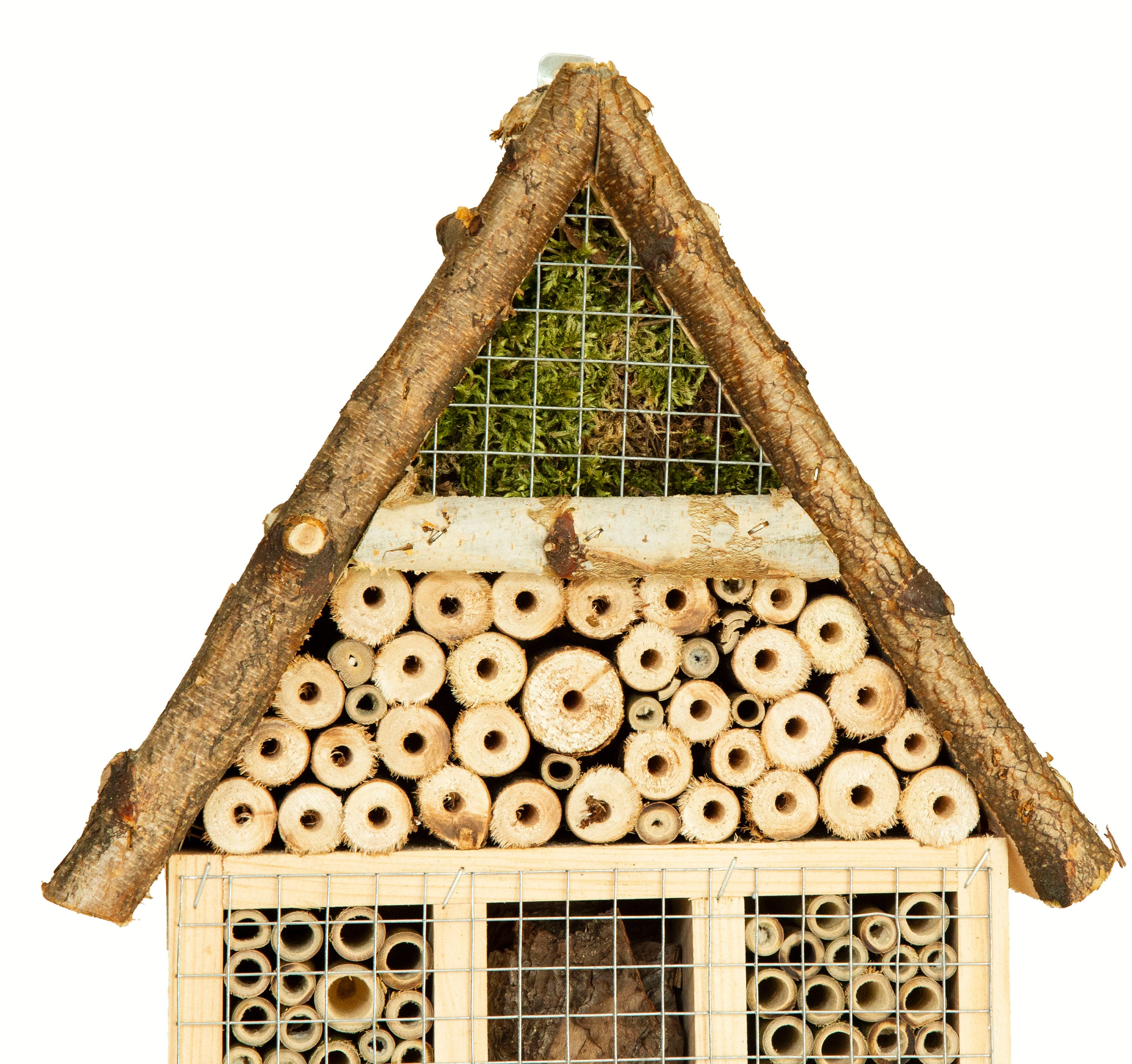 Insect Hotel Bug Hotel Insect House Handmade of Pine Birch Wood, Moss ...