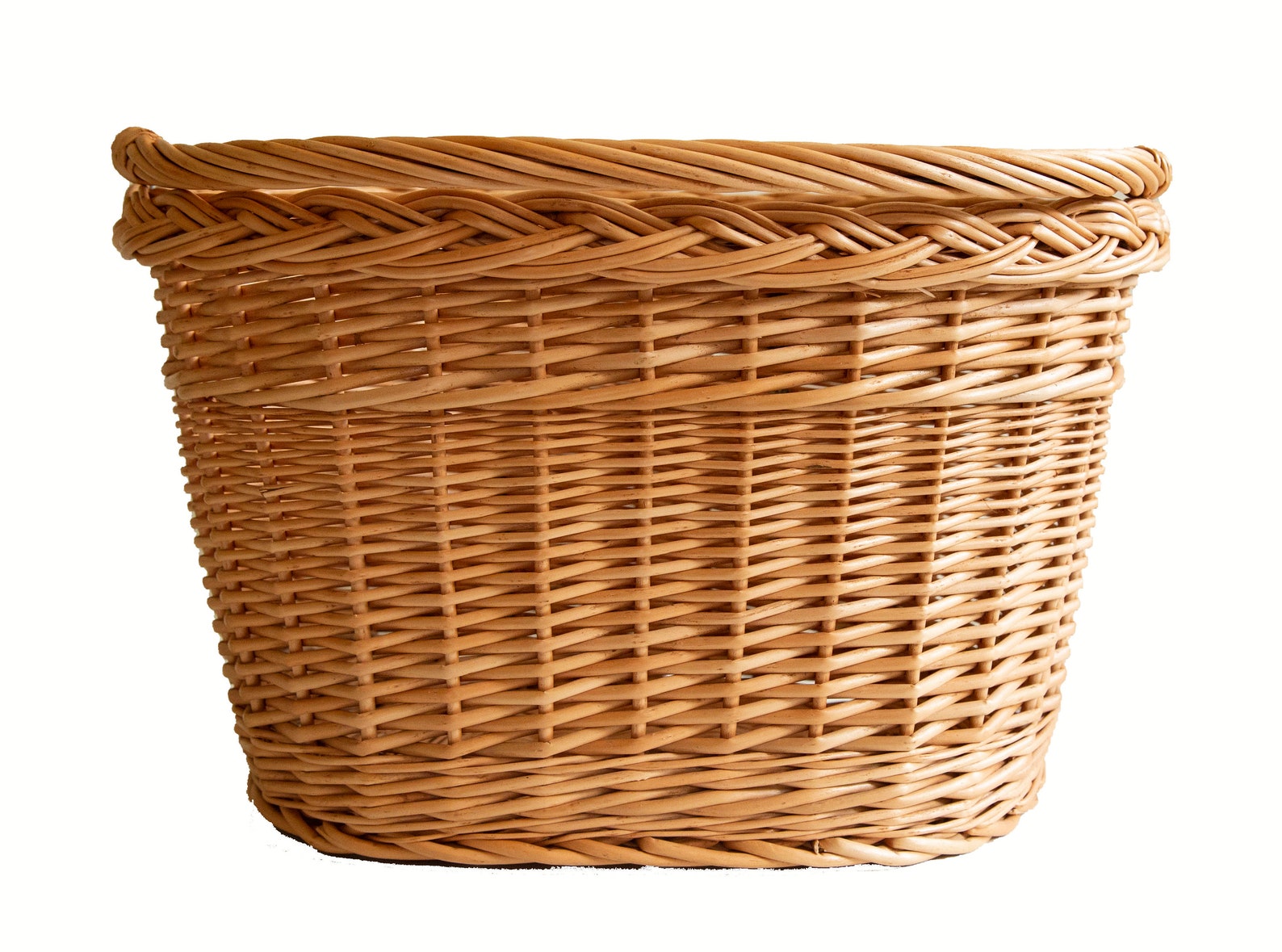 Wicker Bike Basket Handmade Middle Size Oval Bike Bicycle | Etsy