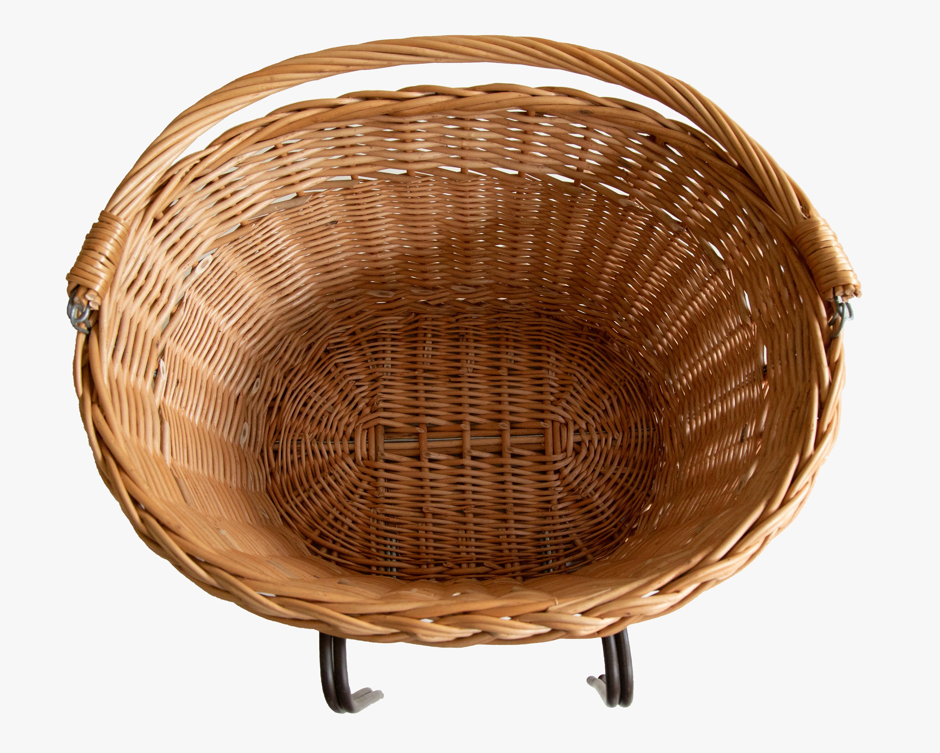 Wicker Bike Basket Handmade Middle Size Oval Bike Bicycle | Etsy