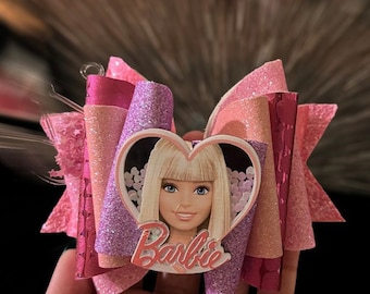 Barbie With Bow Png - Etsy
