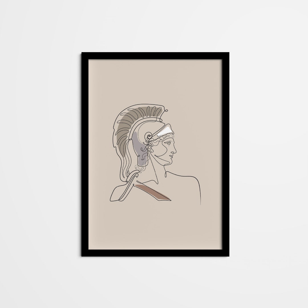Abstract Jason Line Drawing, Greek Mythological Leader of the Argonauts ...