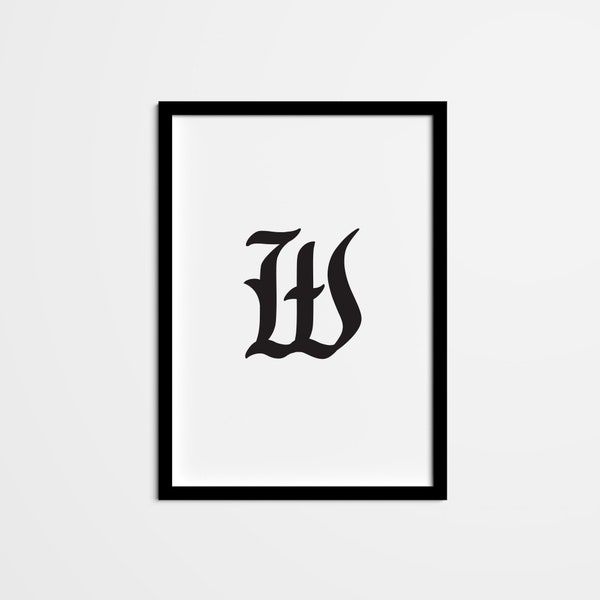 Letter W Monogram - Etsy