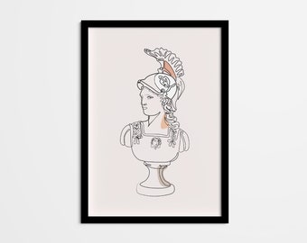 Bust Line Art | Etsy