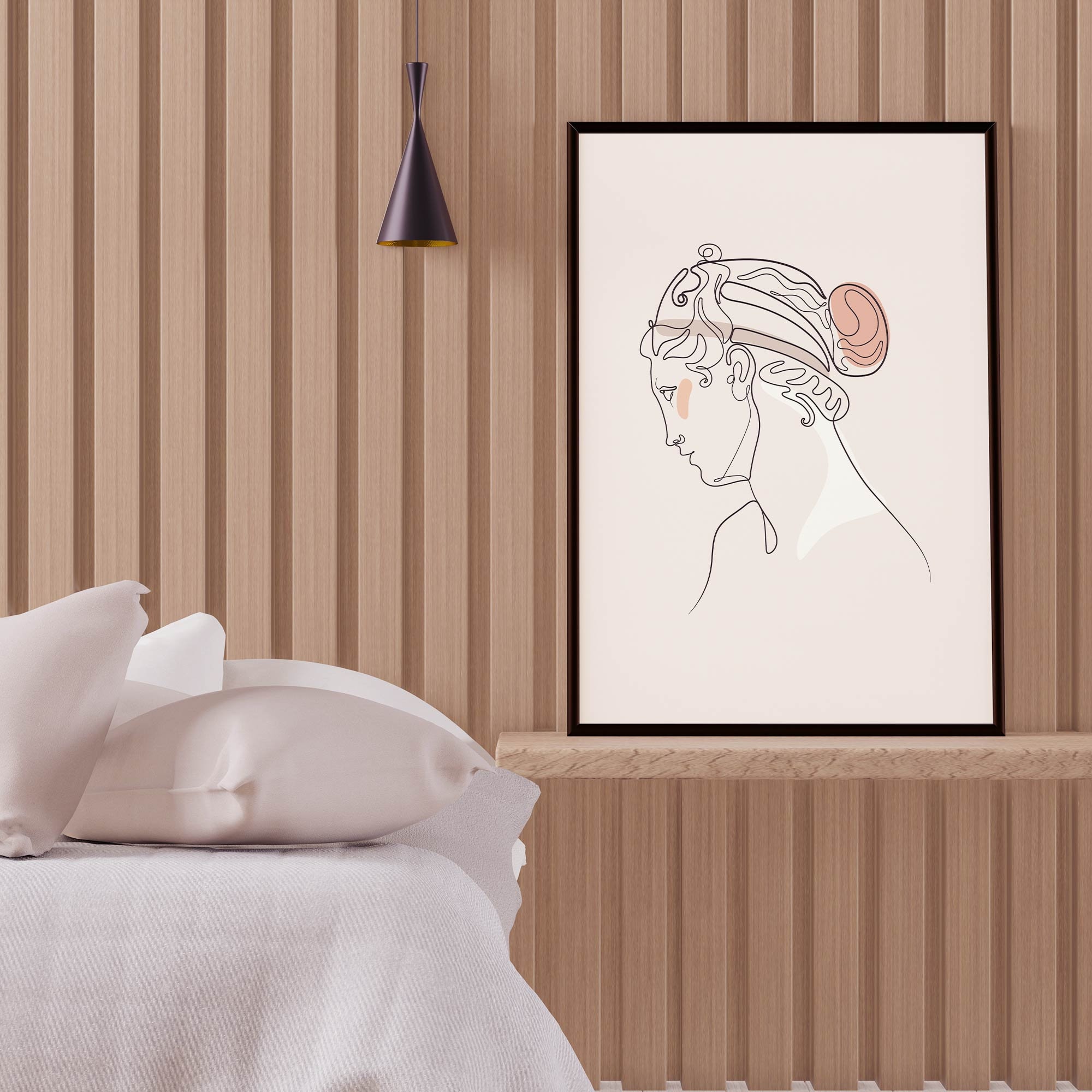 Venus Bust Line Drawing Greek Goddess Minimal One Line Wall - Etsy