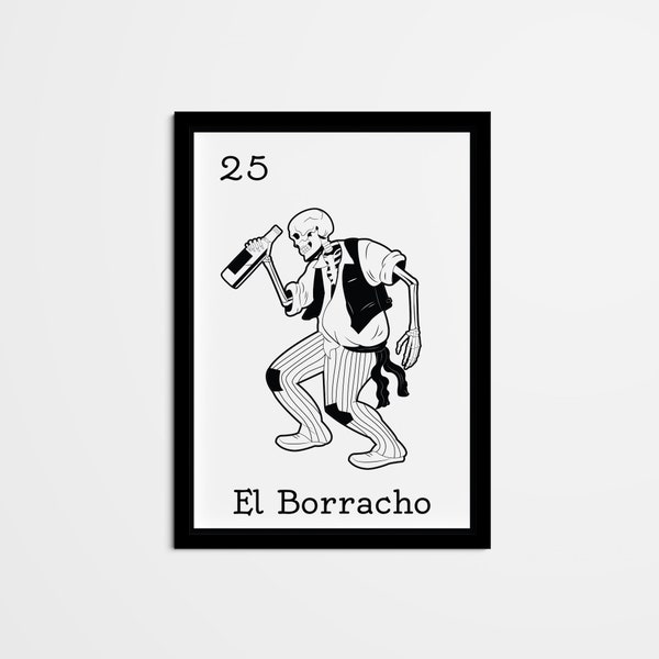 El Borracho Loteria - Etsy