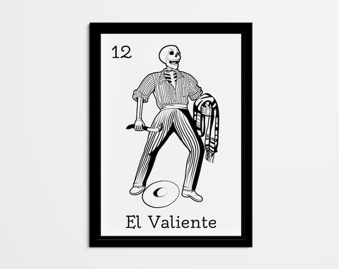 El mandilon Loteria Card - Mexicano Bingo Arte Impresión - Cartel ...