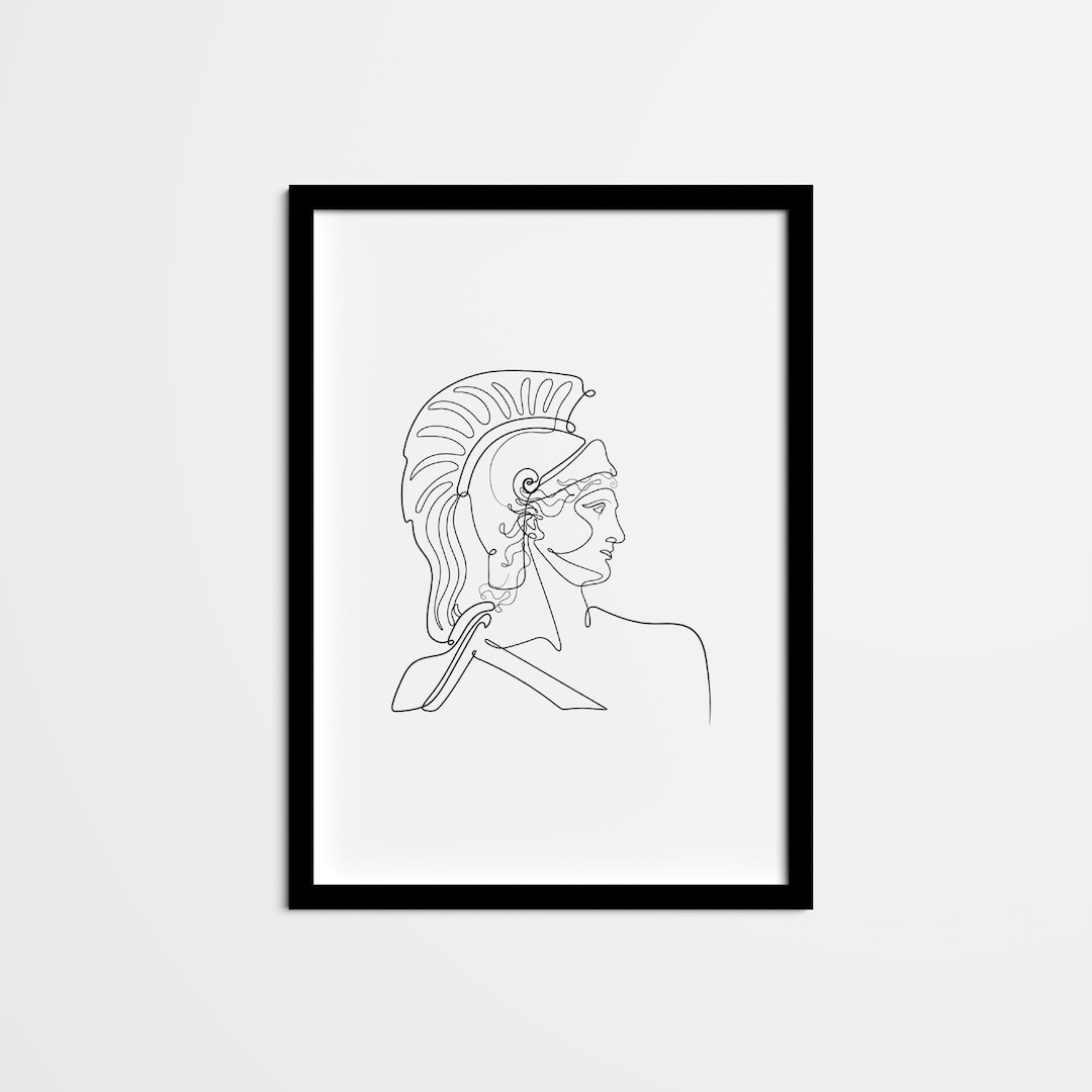 Abstract Jason Line Drawing, Greek Mythological Leader of the Argonauts ...