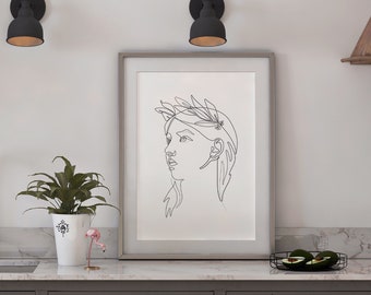 French Line Drawing - Etsy