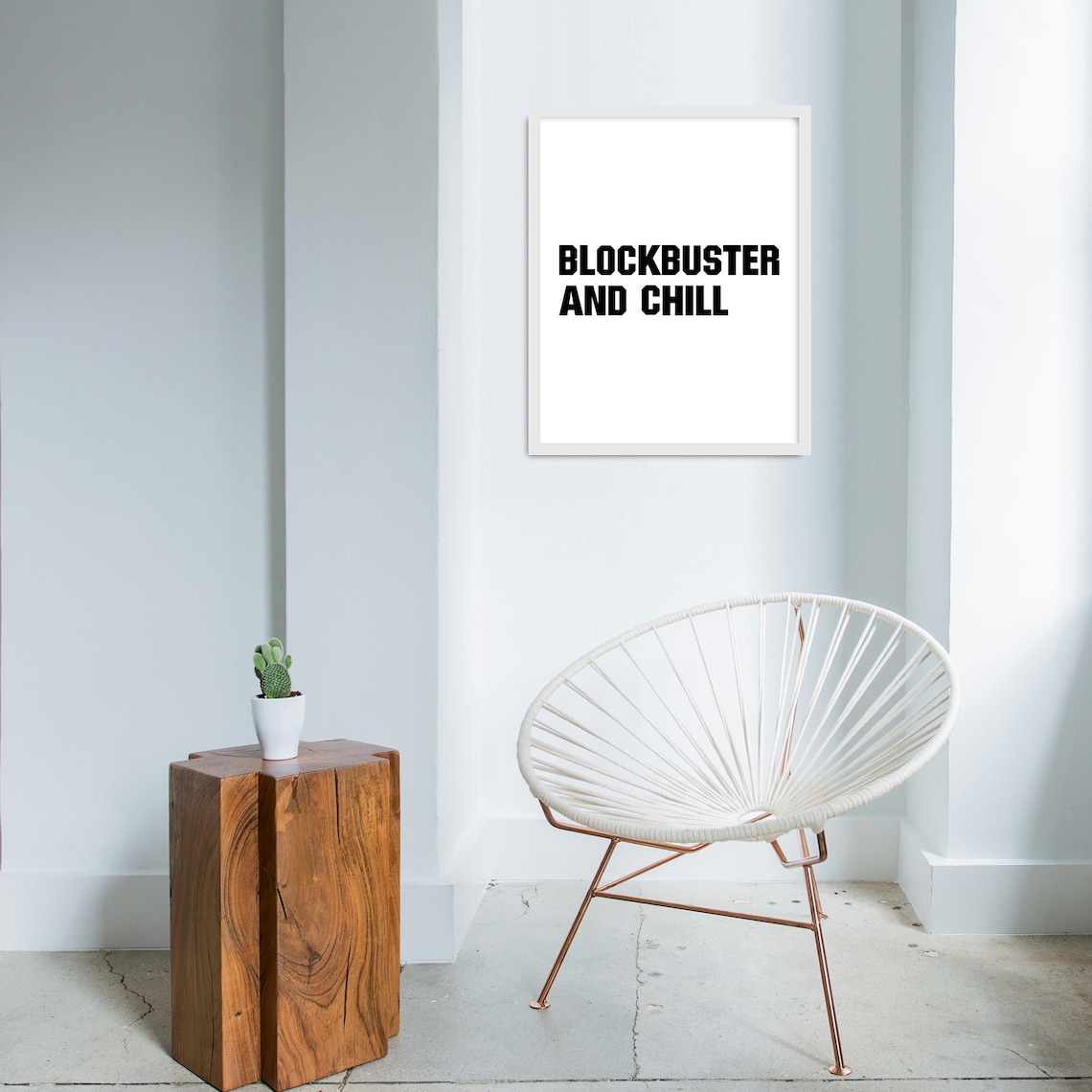 Retro Blockbuster & Chill Wall Art Retro 80s 90s Printable - Etsy