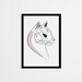 Abstract Cat Skull Line Art Wall Decor Minimalist One Line - Etsy