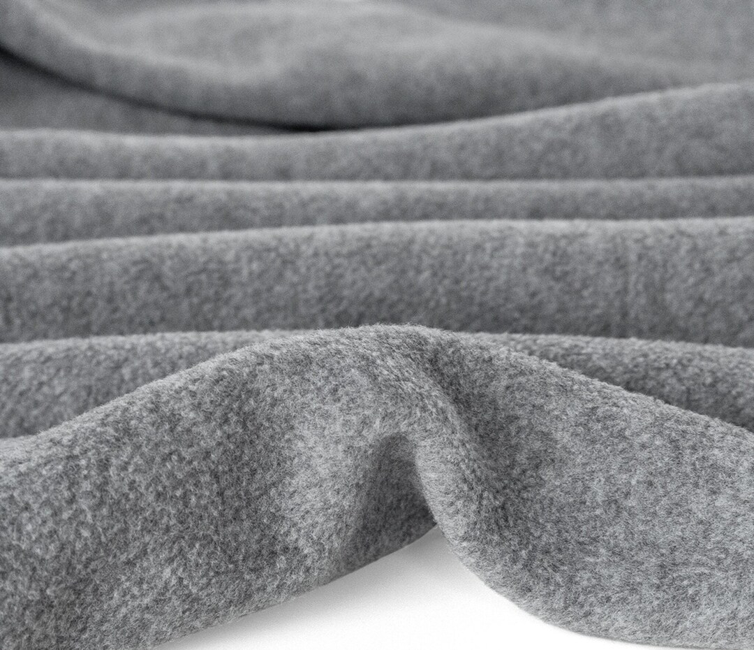 Polar Fleece Grey Fabric by the Yard - Etsy