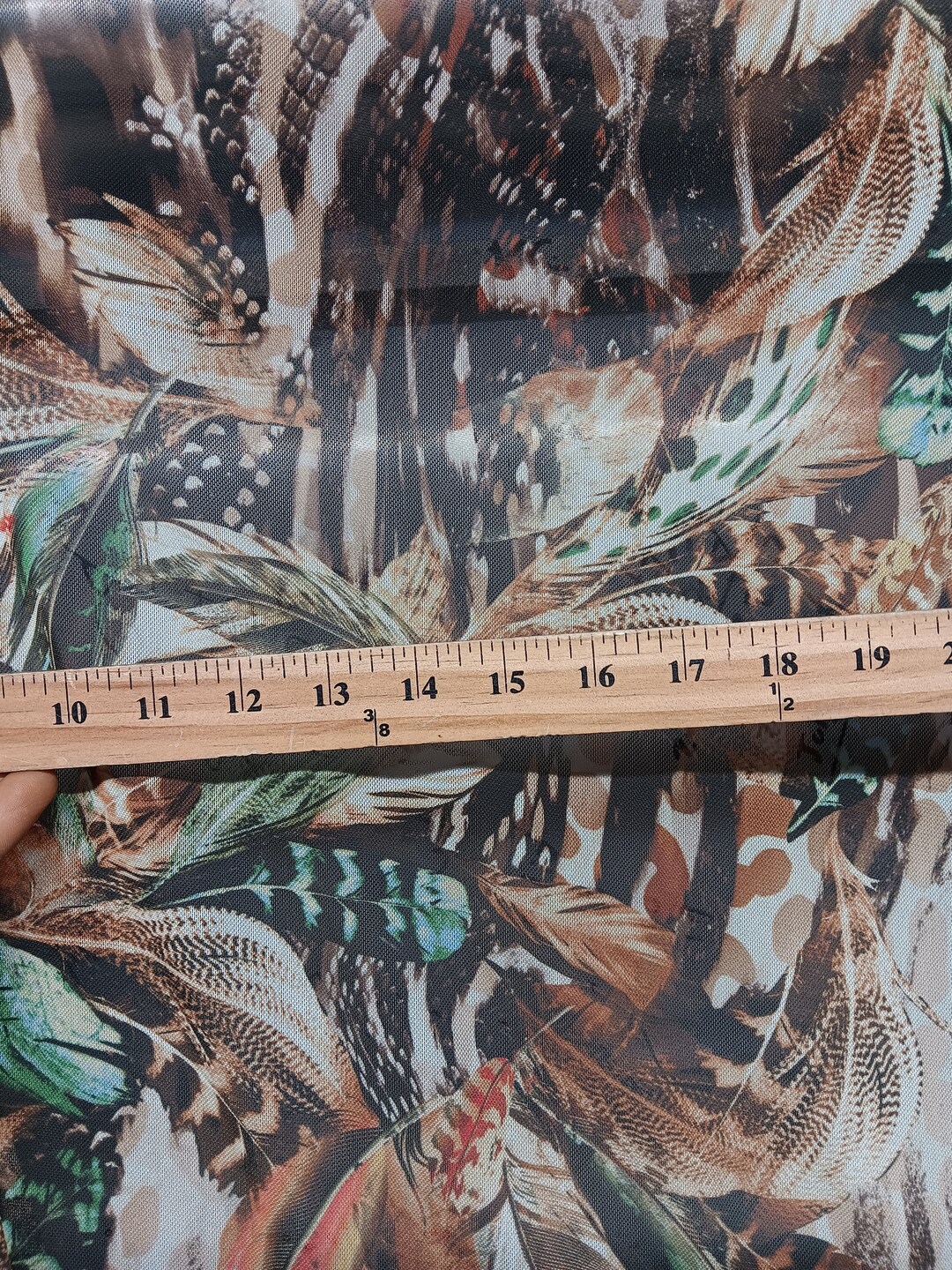 Power Mesh Feather Print Sold by the Yard - Etsy