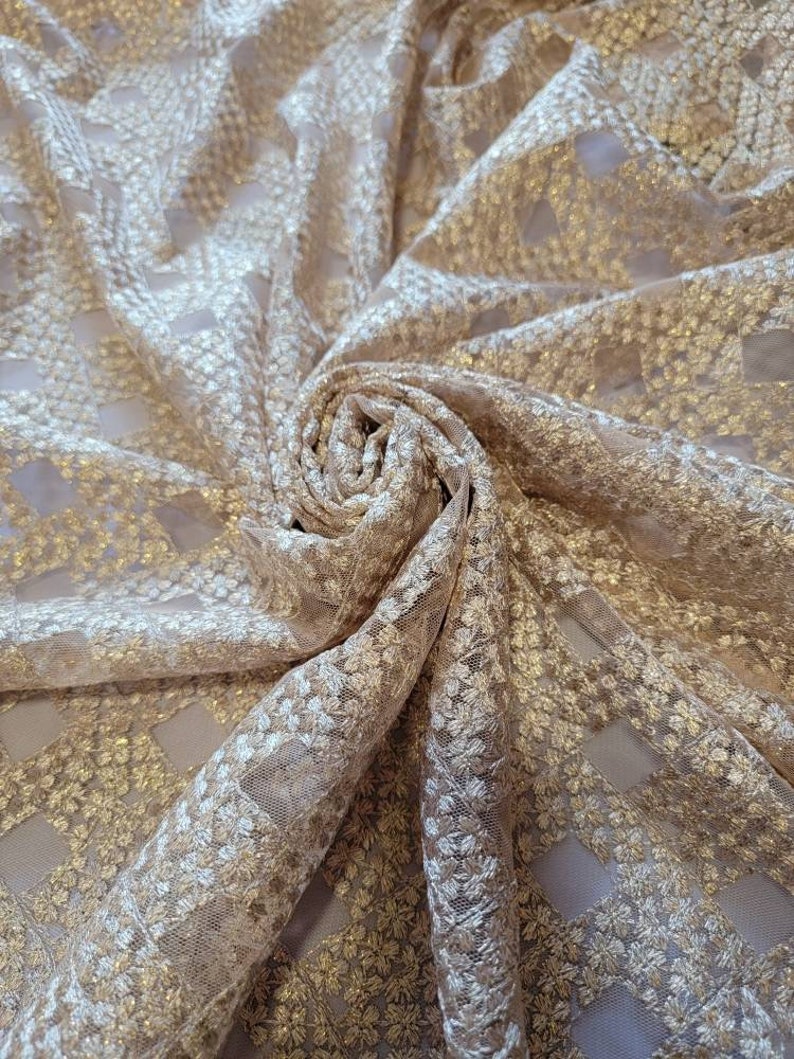 Gold Embroidered Lace Gown Dress Prom Dress Evening Dress | Etsy