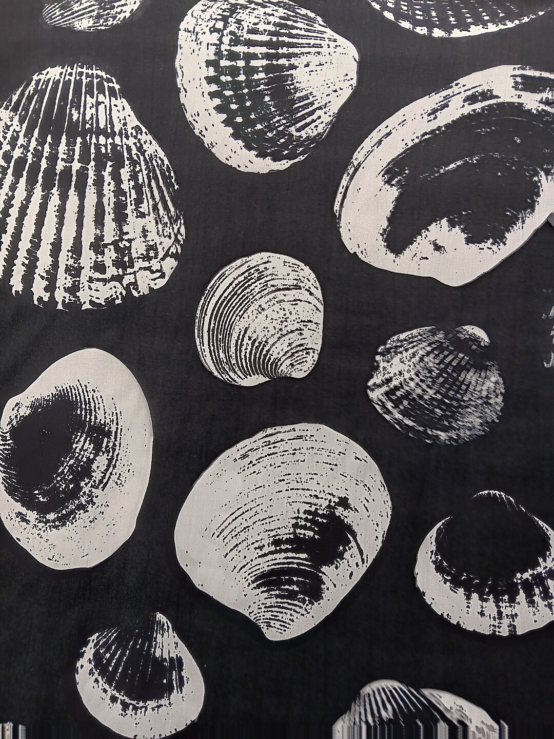 Rayon Challis Sea Shells Print Fabric by the Yard - Etsy
