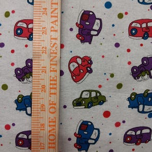Cotton Flannel Car Print Fabric by the Yard - Etsy