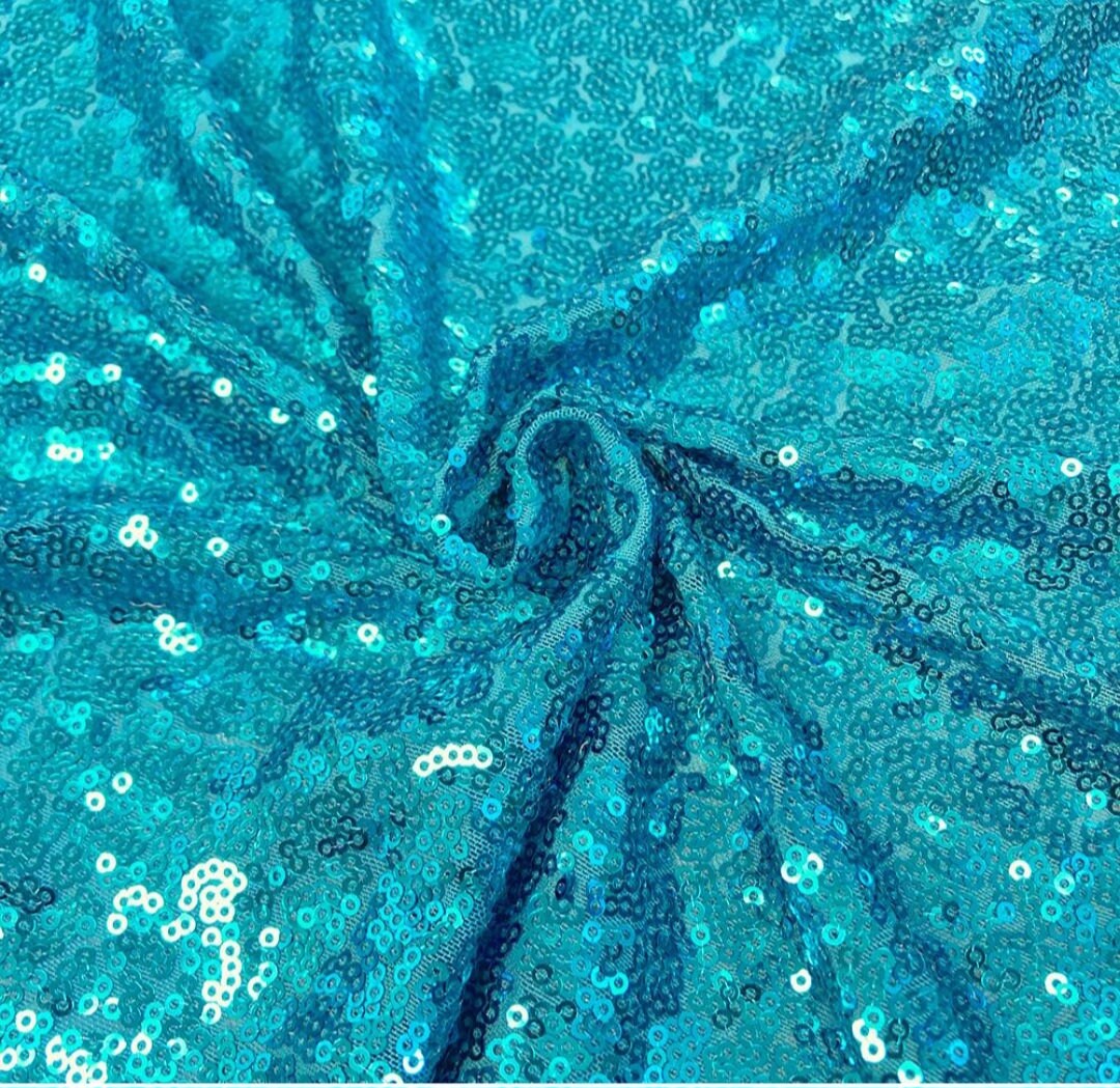 Mini Sequin on Mesh Fabric by the Yard - Etsy