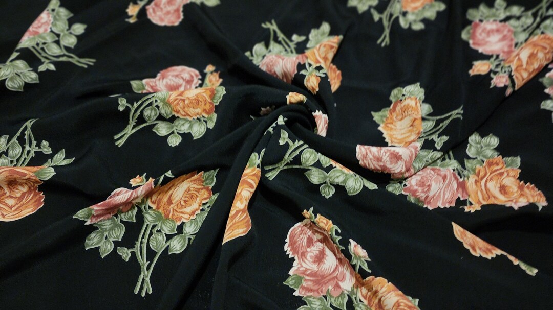 100% Rayon Crepeflower Printsold by the Yard Summer Dress - Etsy