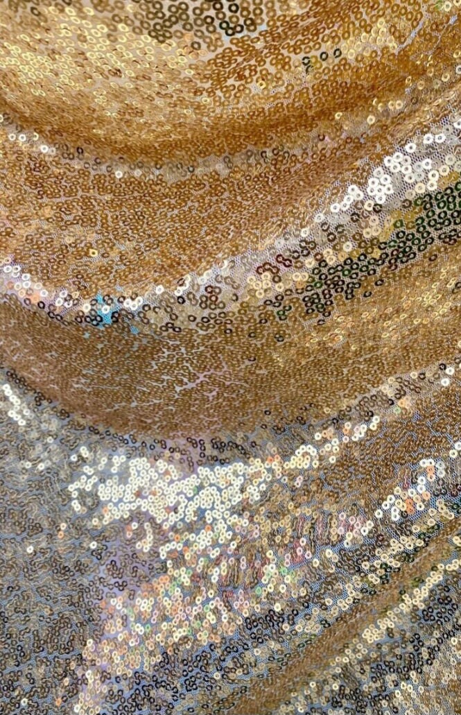 Mini Sequin on Mesh Fabric by the Yard - Etsy
