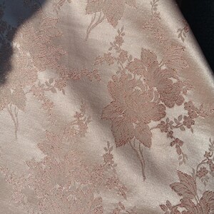 Brocade Dusty Rose Fabric by the Yard - Etsy