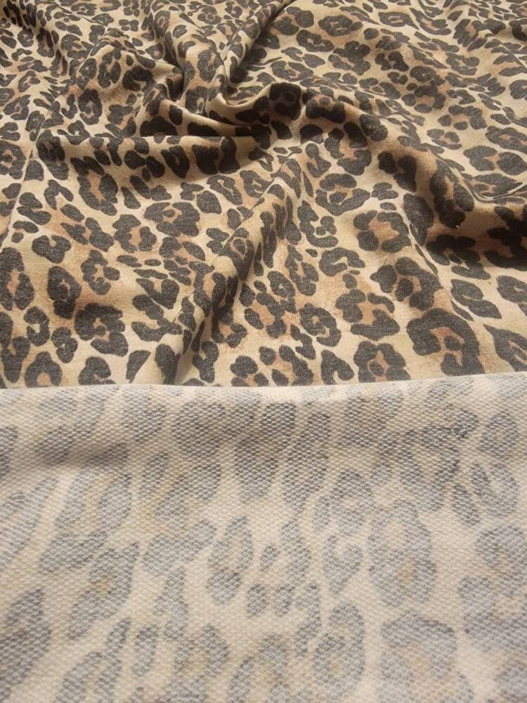 Faded Animal Print French Terry - Etsy Faded Animal Print French Terry - Etsy