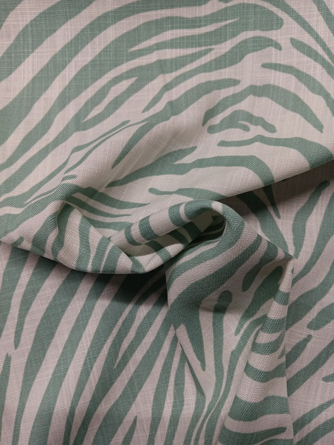 Rayon Linen Zebra Print Color Sage Fabric by the Yard - Etsy