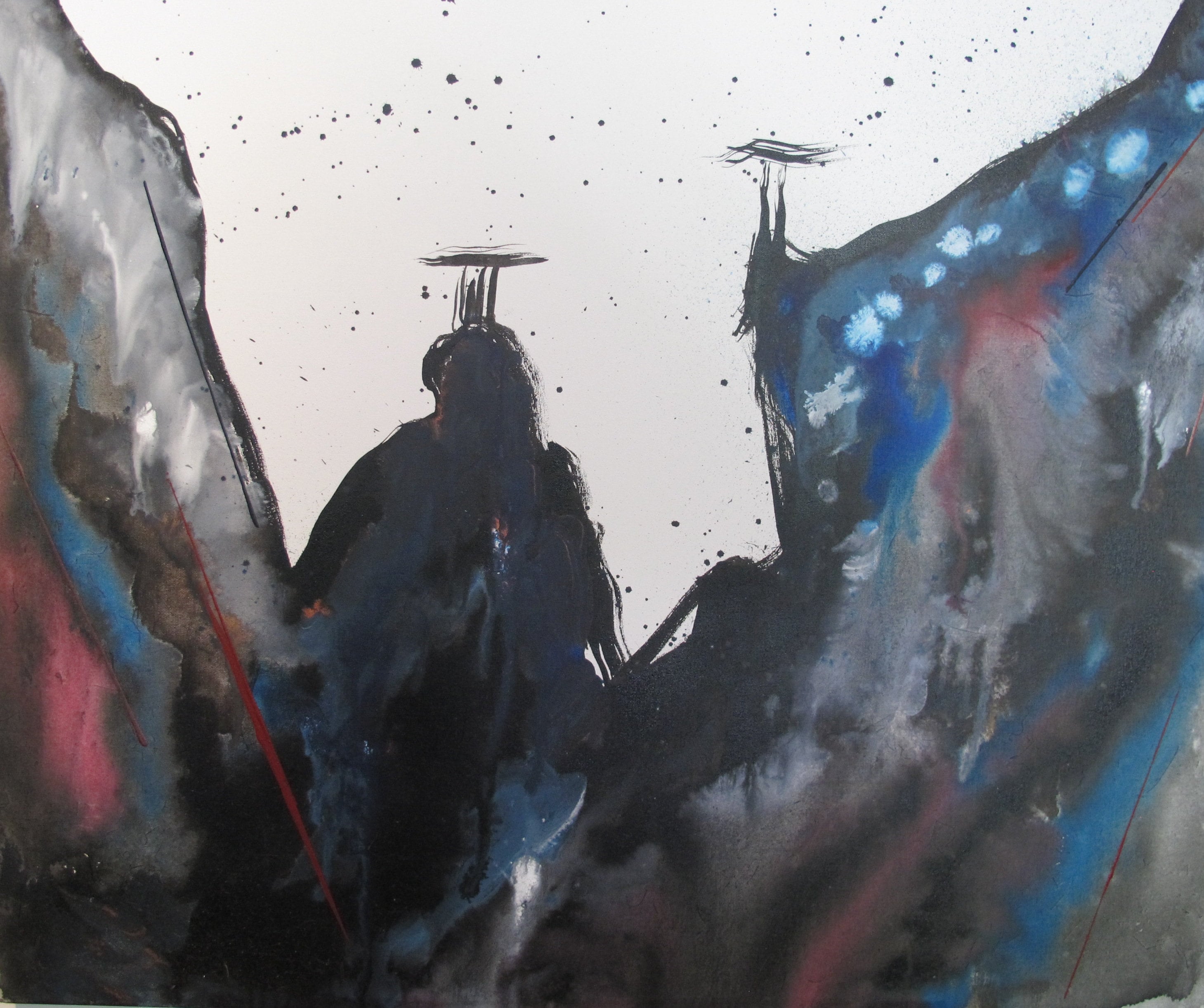 Traditional Chinese Abstract Painting - Chinese Mountain - Etsy