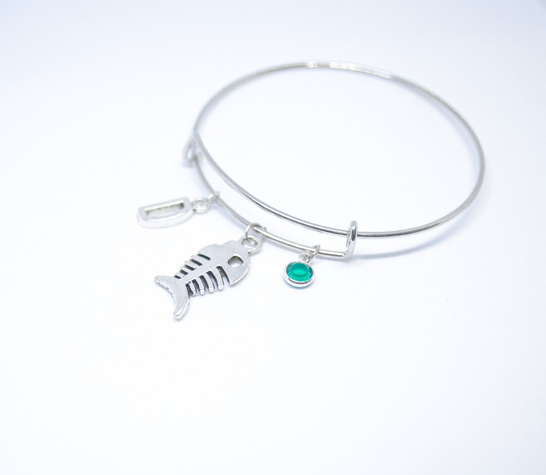 Fish Skeleton Fishermans Gift Sailor Bracelet Fish Bones Nature Lover ...