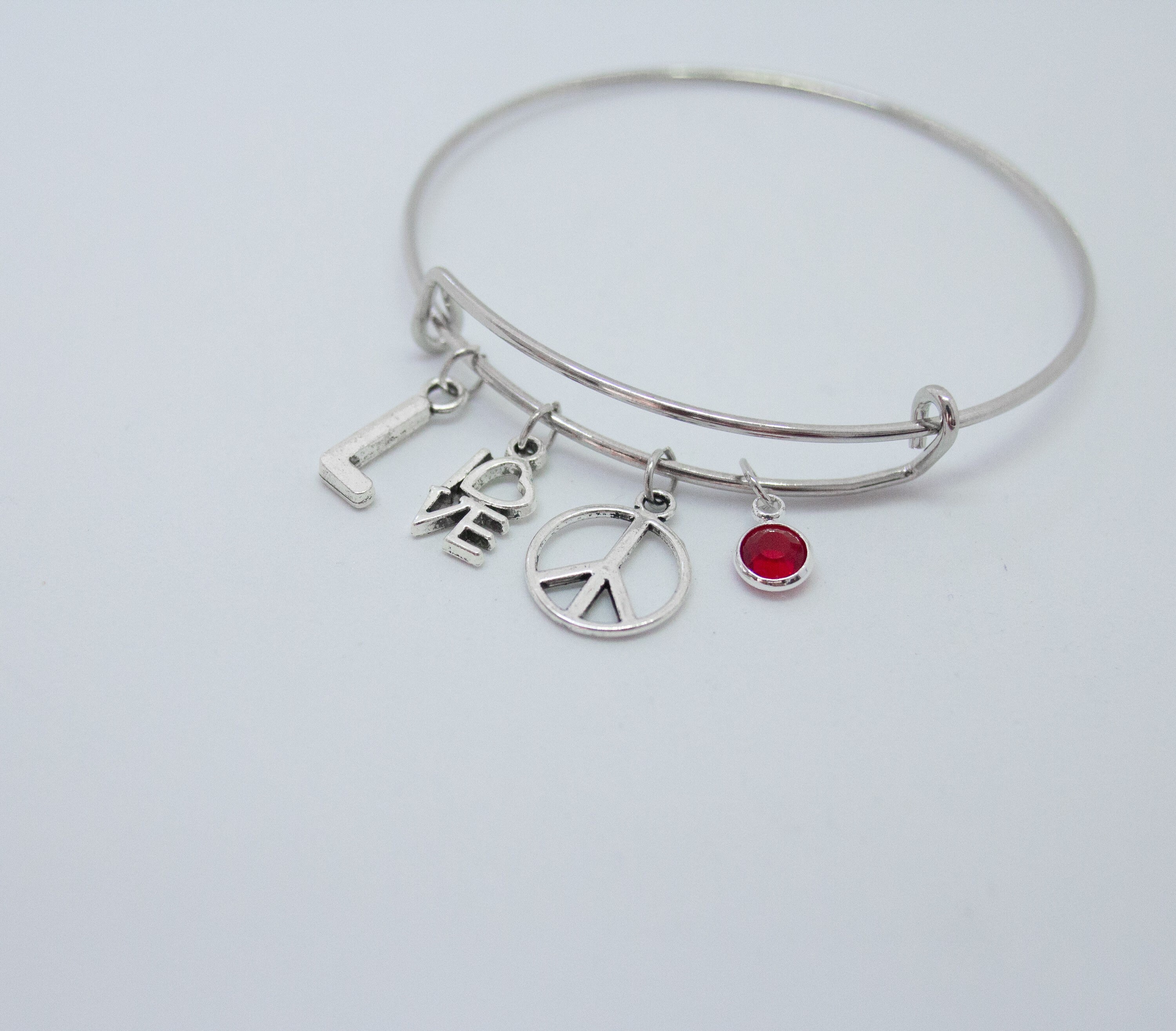 Peace Zeichen Initial Armband Peace Zeichen Schmuck Peace Zeichen ...