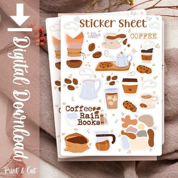 Cute Coffee Stickers - Etsy