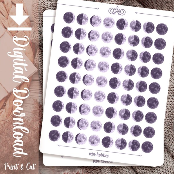 Moon Phase Calendar - Etsy