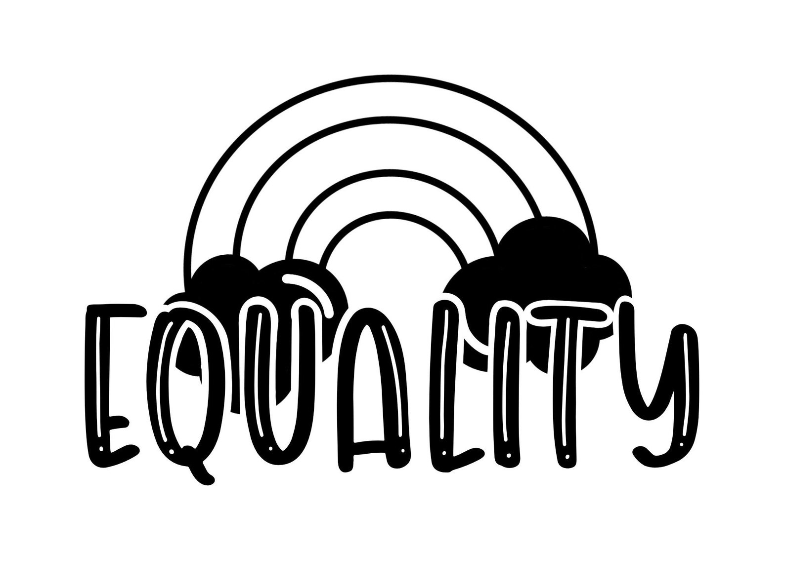 Equality svg cut file LGBTQ cut file for silhouette cameo - Etsy France