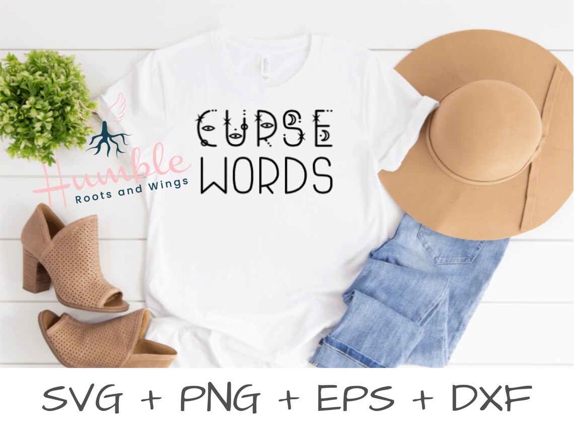 Curse Words SVG Cut File Witch SVG Cut file pour cricut, caméo ou ...