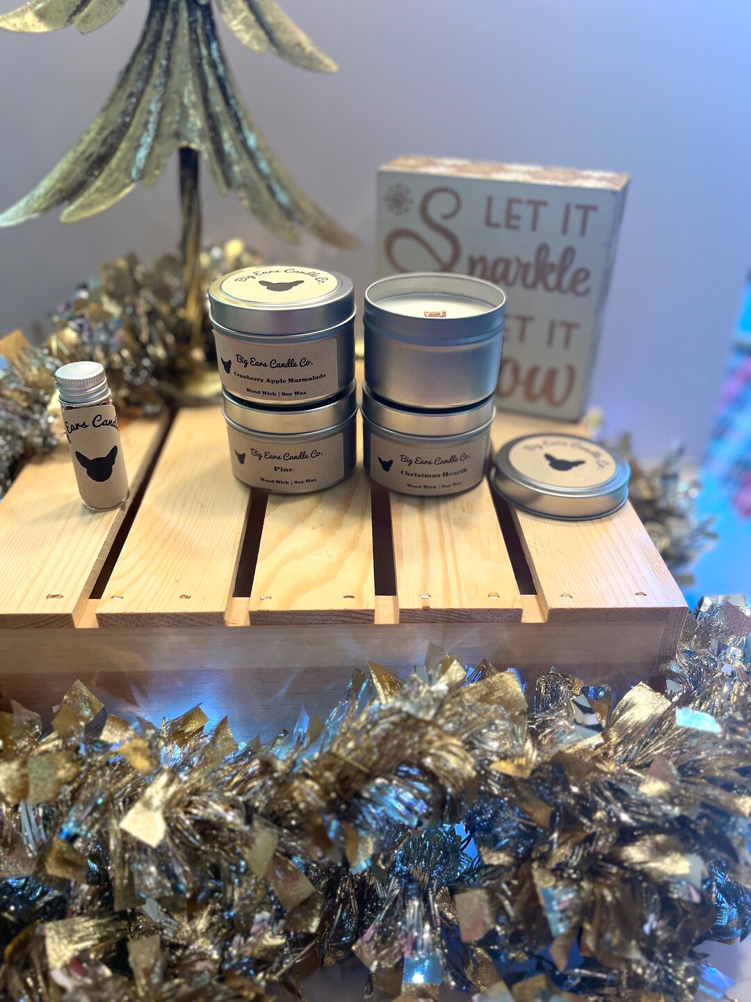 4oz Tin Candle Set, Christmas Candle Gift Set, Tin Candle Gift Set ...