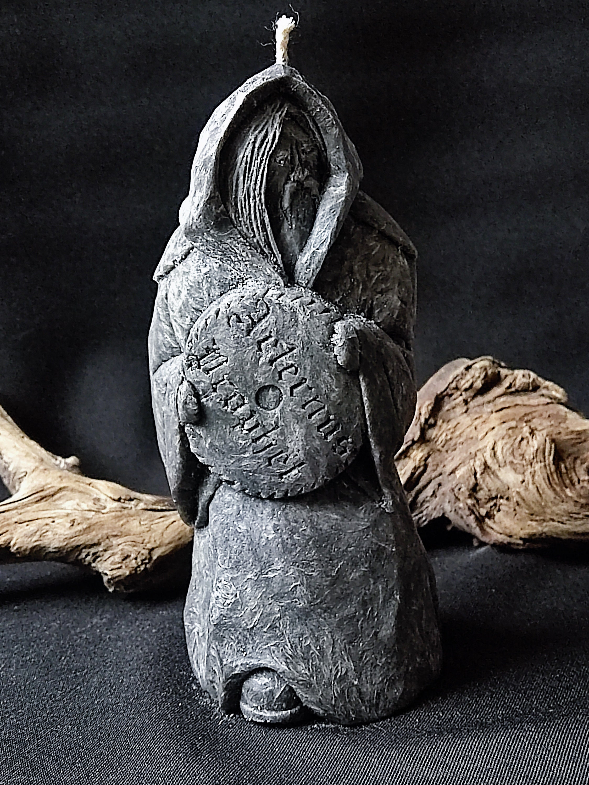 Black Metal Candle, Black Metal Monk Candle, Monk Death Metal Candle ...