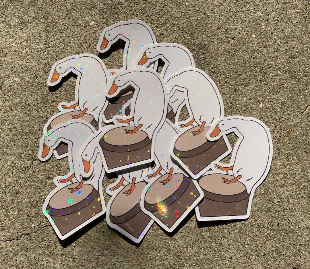 Bongo Duck Sticker - Etsy