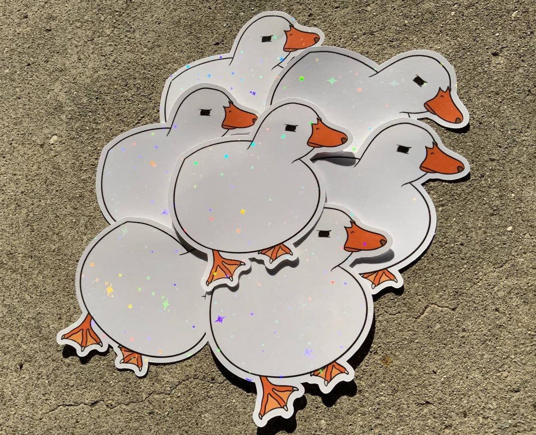 Suspicious Duck Sticker - Etsy