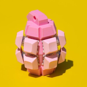 Pink Mechanical 10 Key Grenade Fidget - Etsy