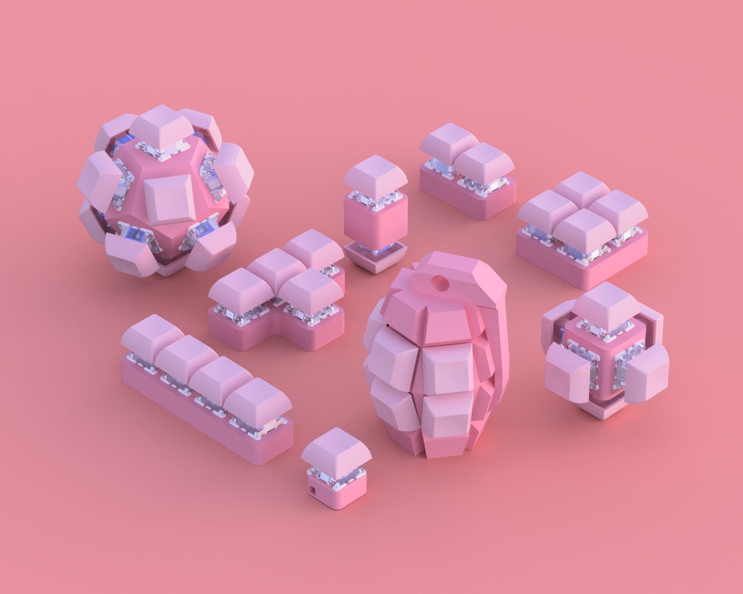 All Pink Mechanical Fidgets - Stim Toy, ASMR Fidget, ADHD - Etsy