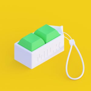 Milk Keyboard Fidget Keychain - Etsy
